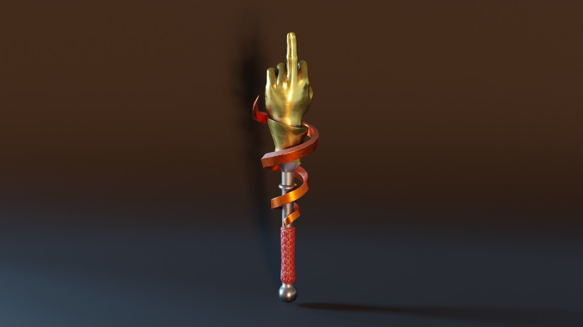 3D Middle Finger Mace - TurboSquid 2104715