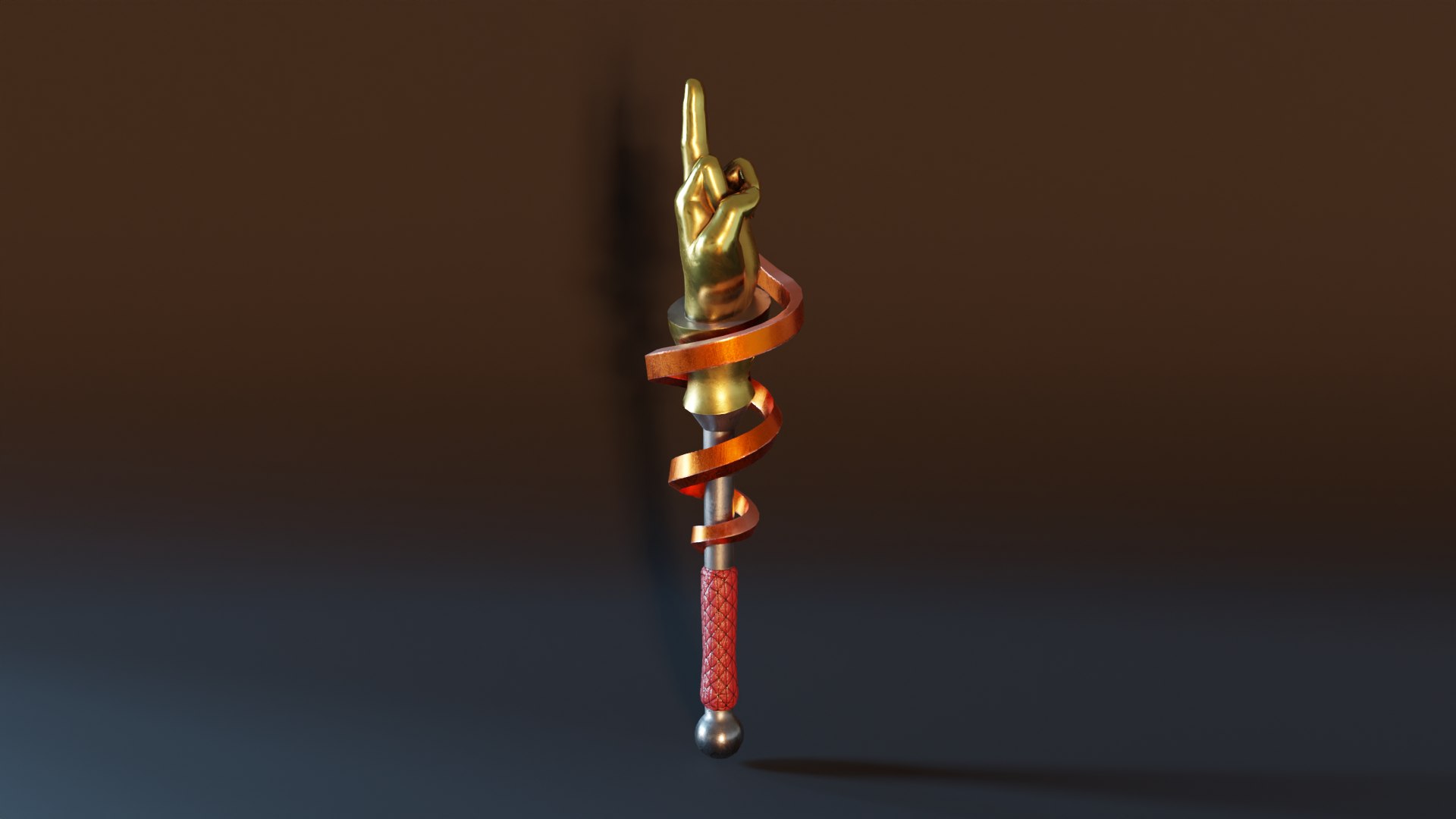 3D Middle Finger Mace - TurboSquid 2104715