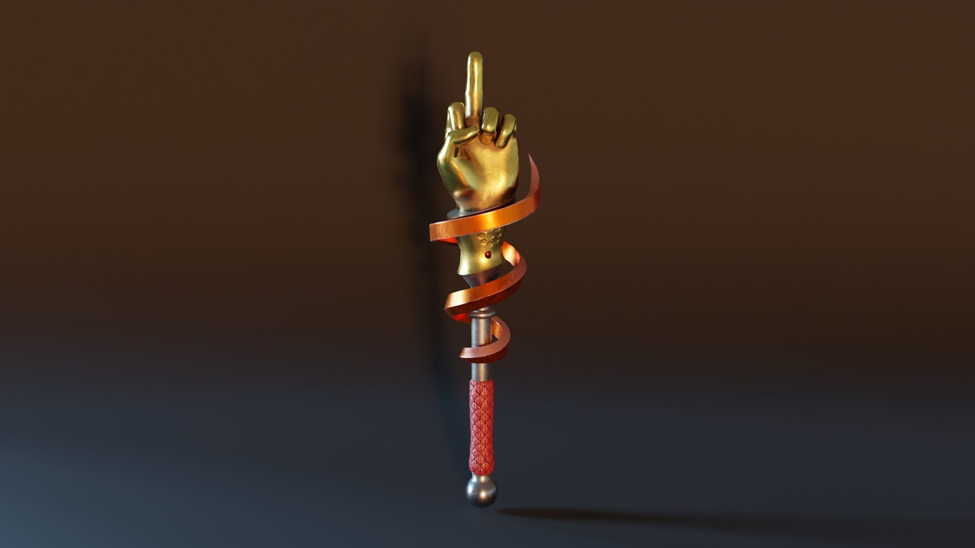 3D Middle Finger Mace - TurboSquid 2104715