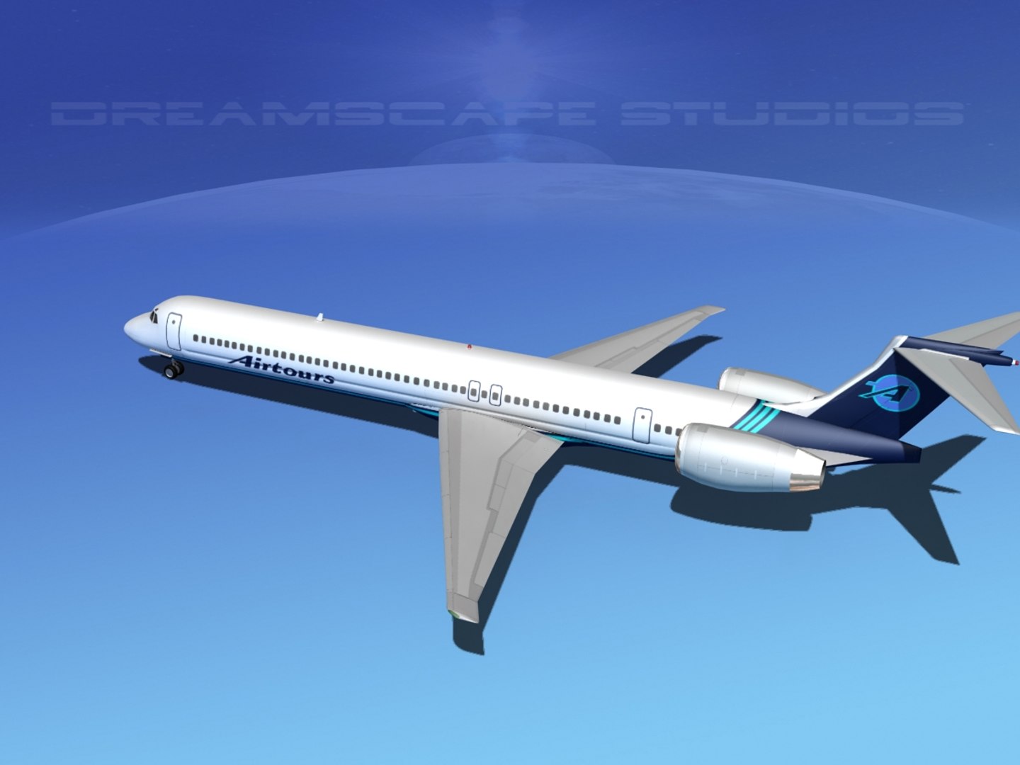 mcdonnell douglas md-80 3d model