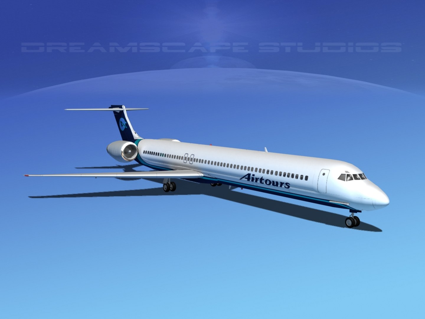 mcdonnell douglas md-80 3d model