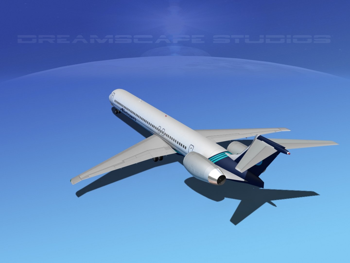 mcdonnell douglas md-80 3d model