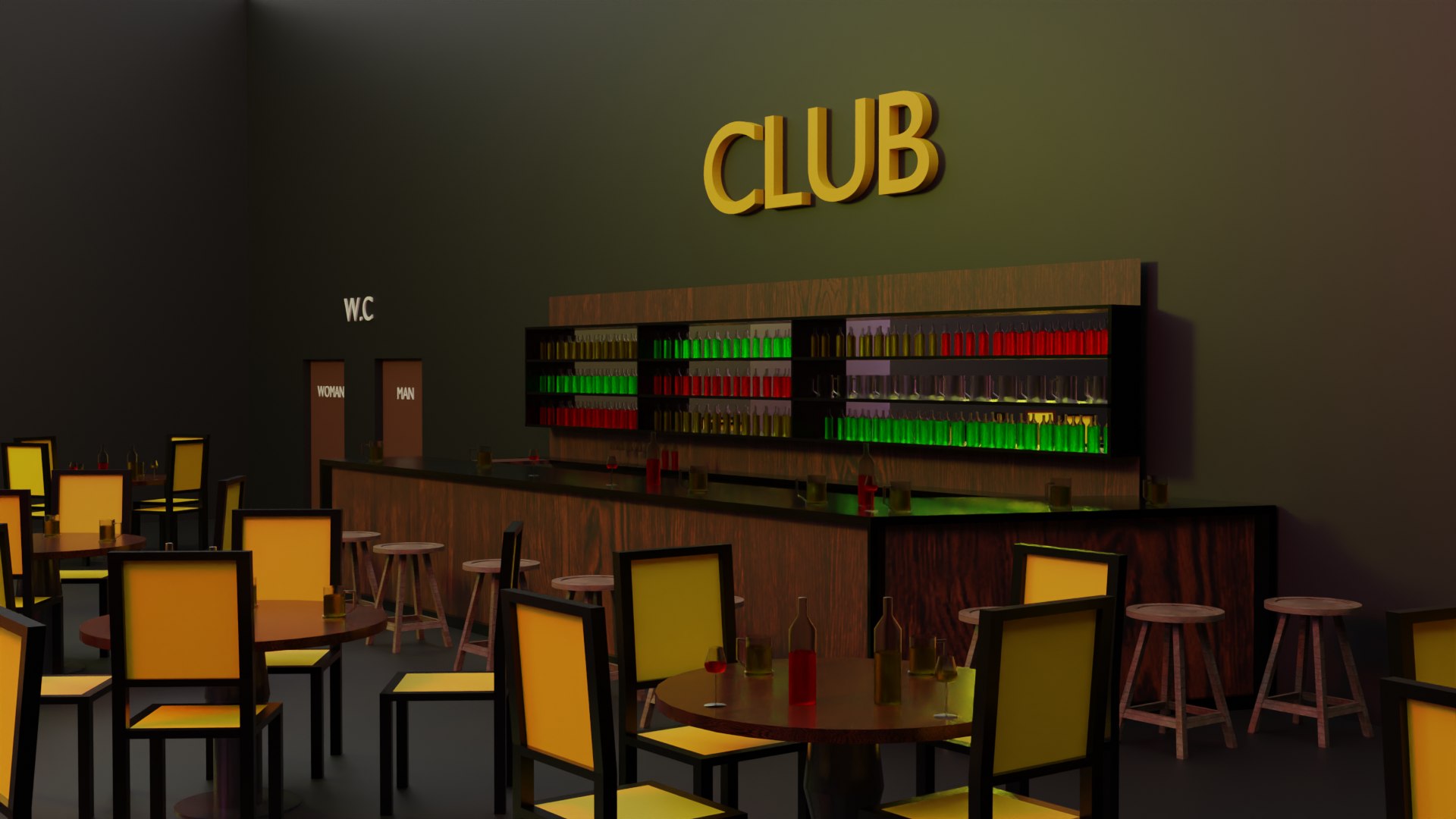 3D Night Club - TurboSquid 1924121