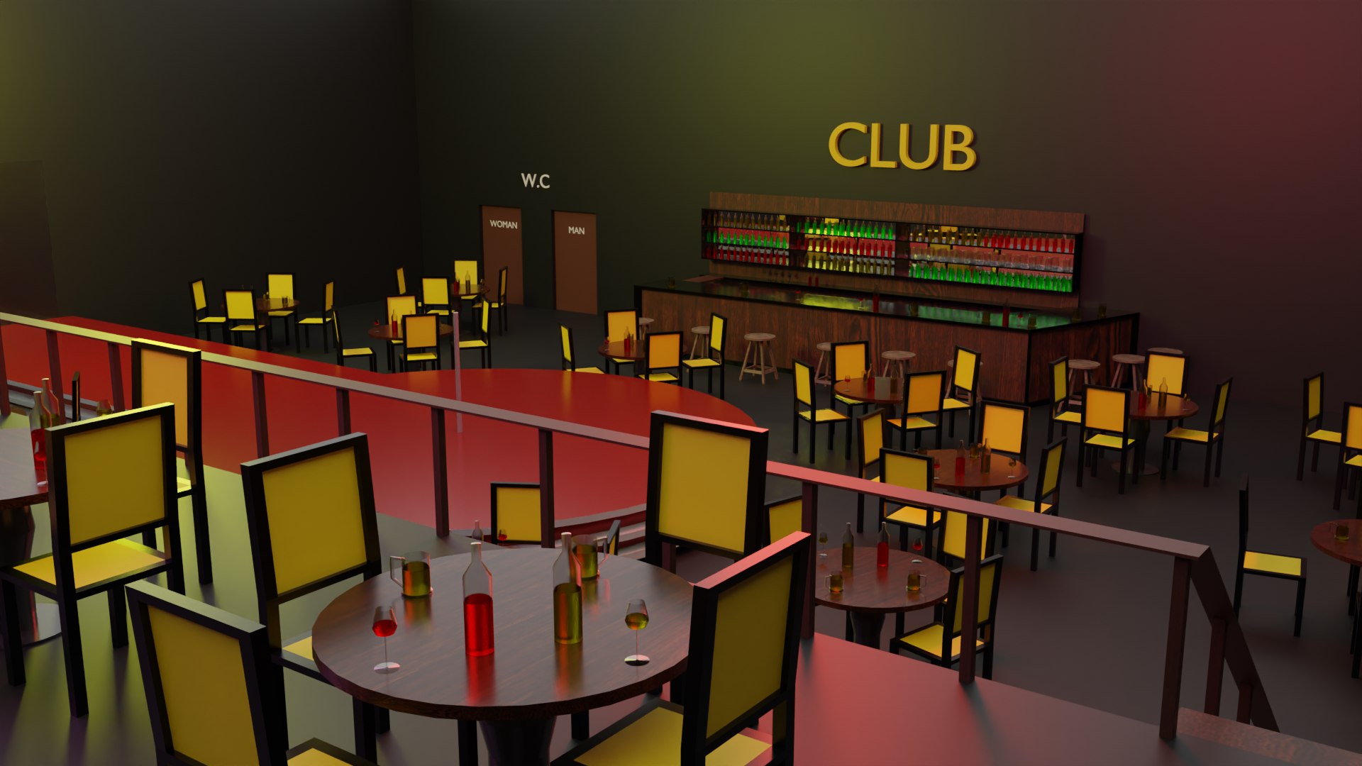 3D Night Club - TurboSquid 1924121