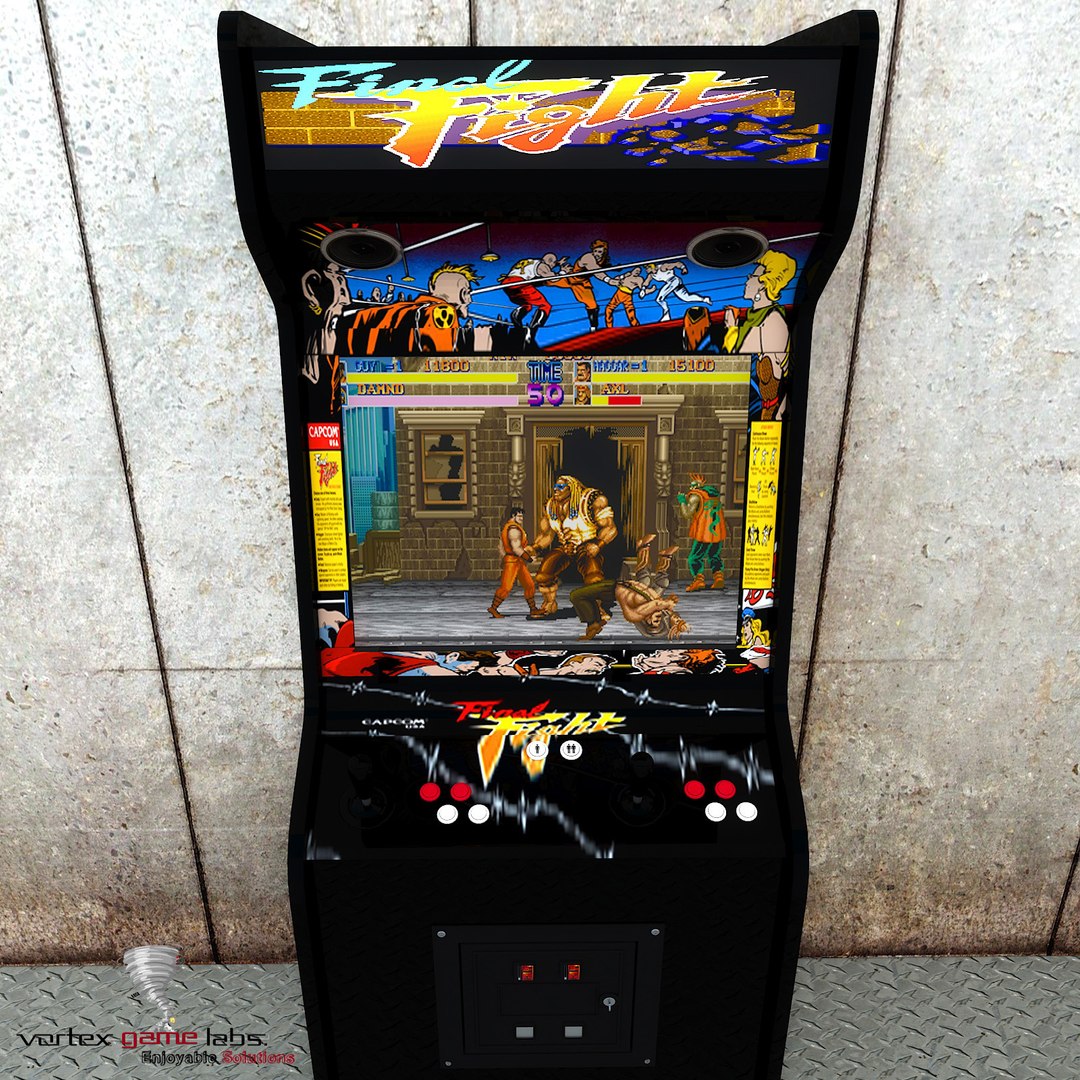 3d Model Classical Arcade Final Fight