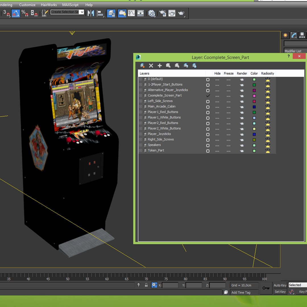 3d Model Classical Arcade Final Fight