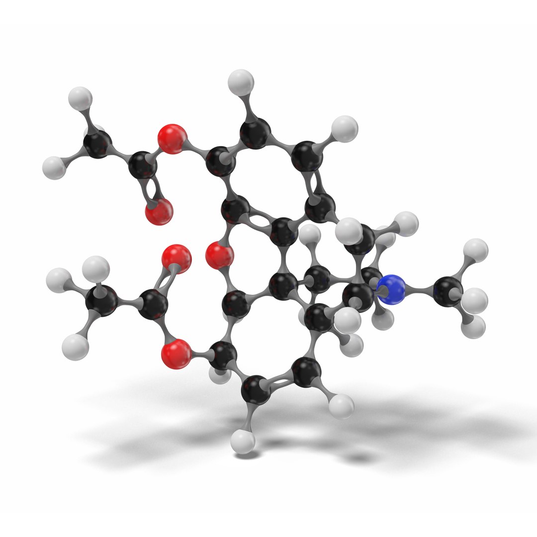 3D model heroin c21h23no5 modeled - TurboSquid 1553638