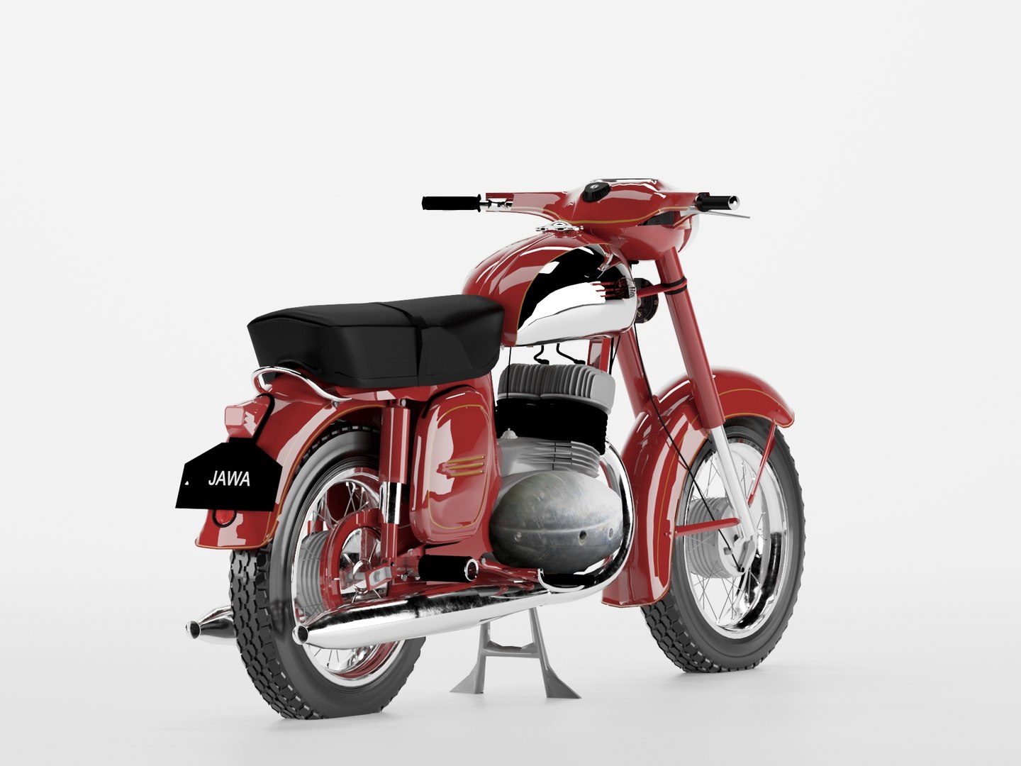 3D Motorcycle Jawa 360 Model - TurboSquid 1840476