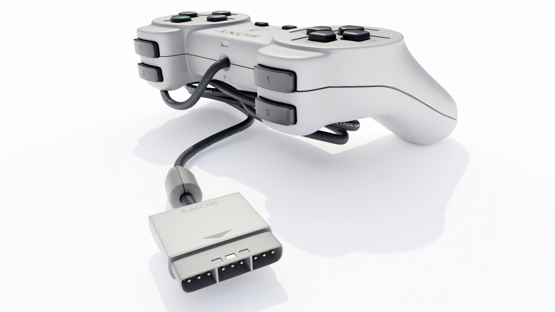 Sony Playstation One Controller 3D Model - TurboSquid 1932428