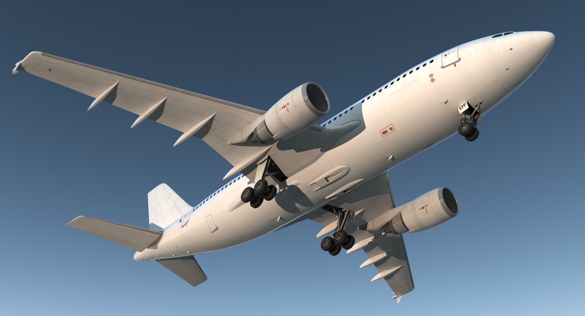 Airbus A310-300 Generic 3d Model