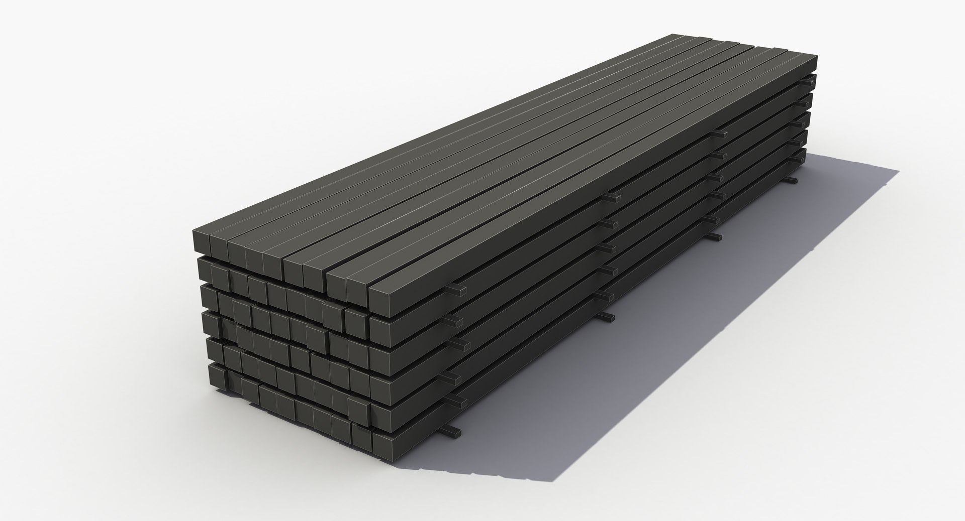 3D Beam Stack Model - TurboSquid 1333664