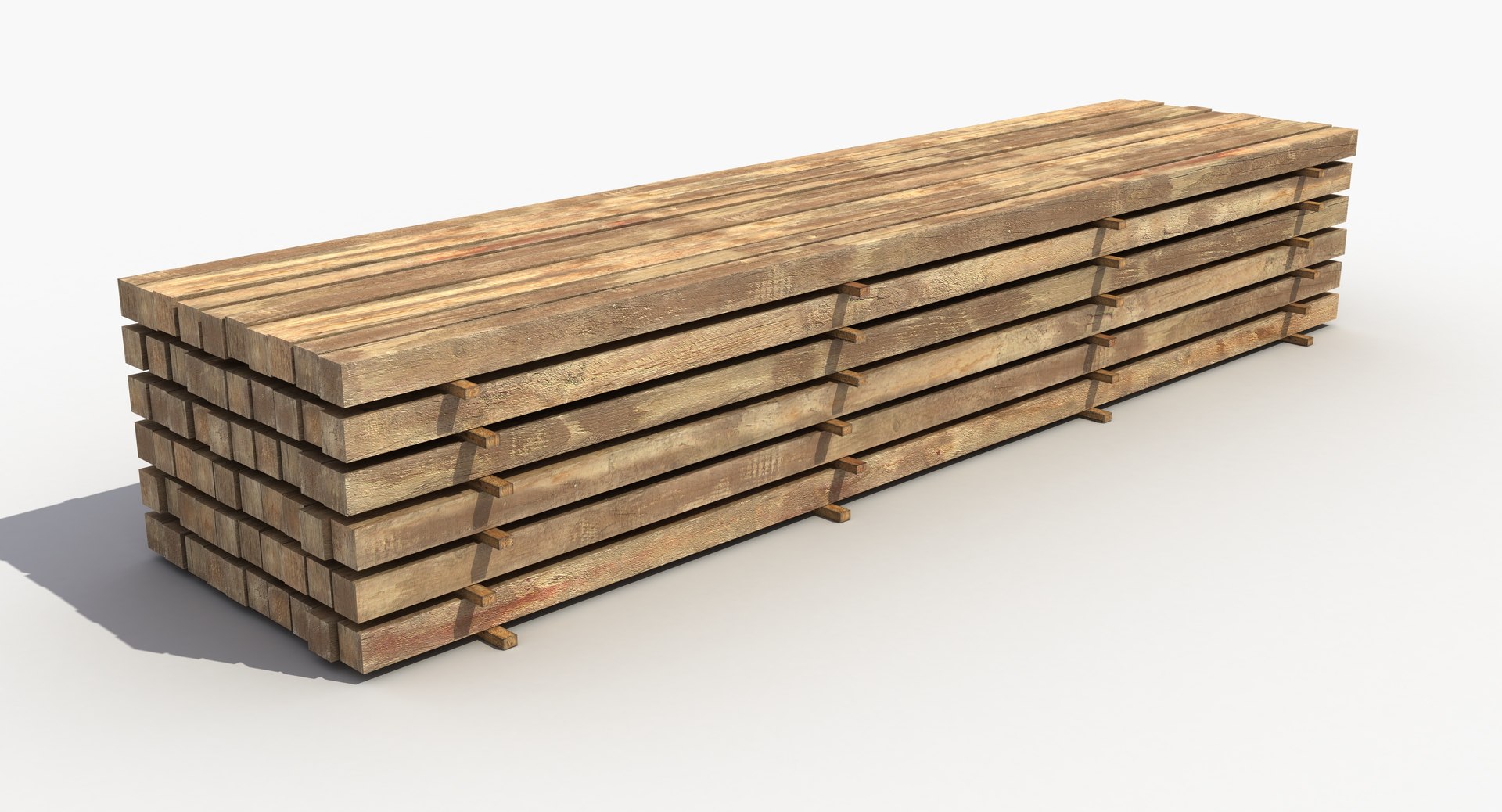 3D Beam Stack Model - TurboSquid 1333664