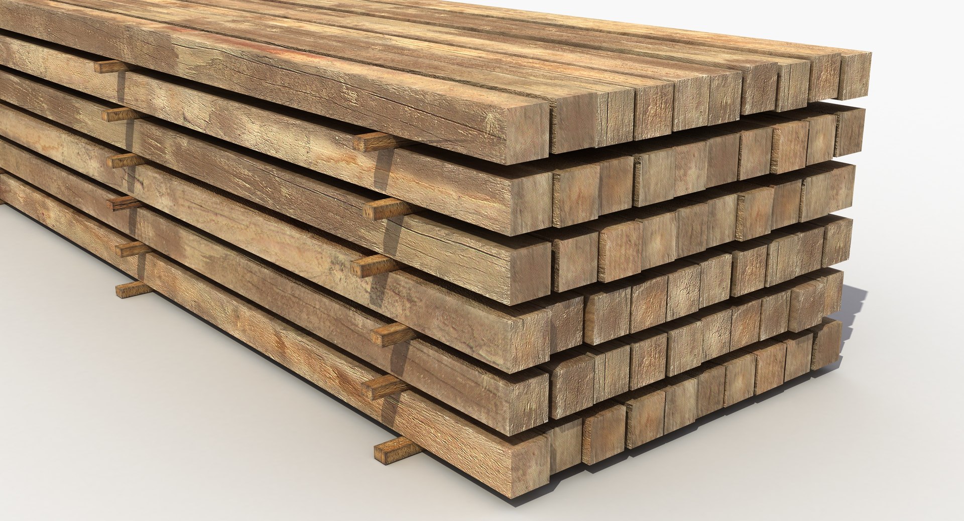 3D Beam Stack Model - TurboSquid 1333664