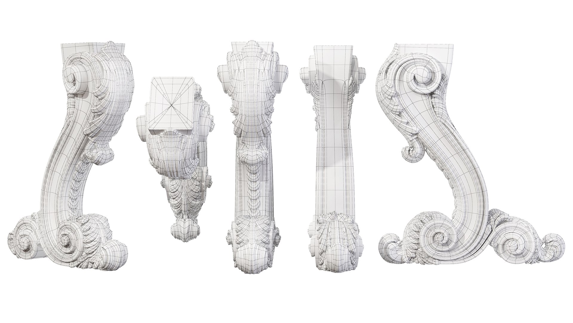 3D Model Classic Leg 060 - TurboSquid 2053991