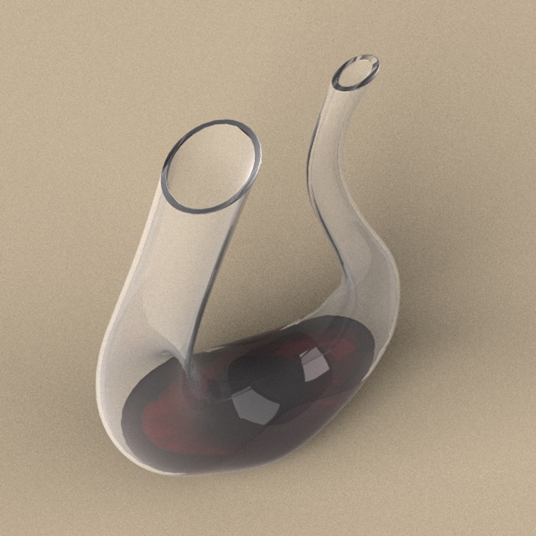 3d riedel amadeo wine decanter model