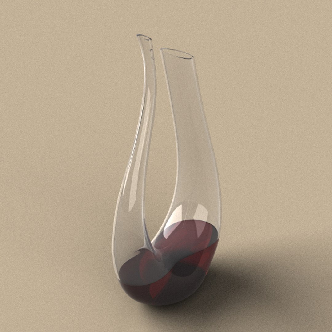 3d riedel amadeo wine decanter model