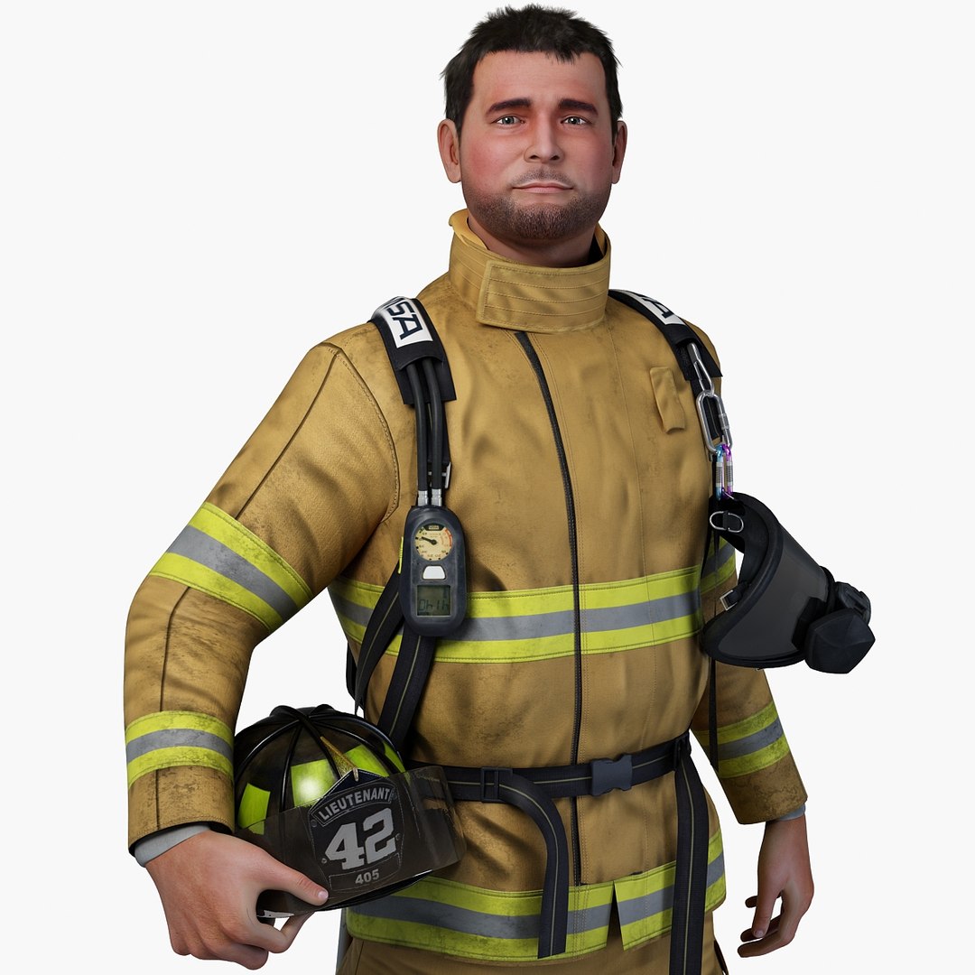 Firefighter Character Rigging 3d Max