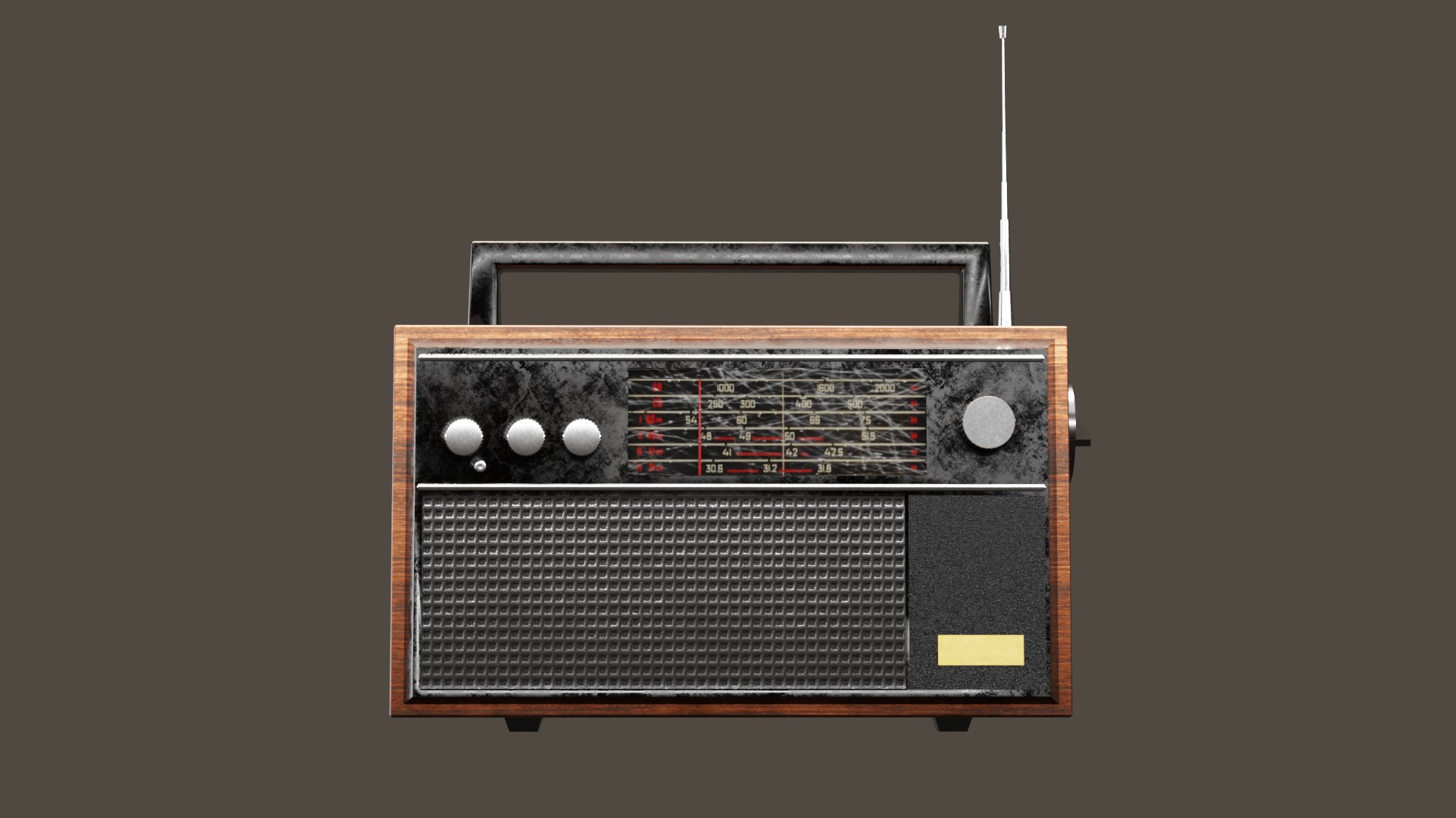 Old Classic Wooden Vintage Radio 3D Model - TurboSquid 1943911