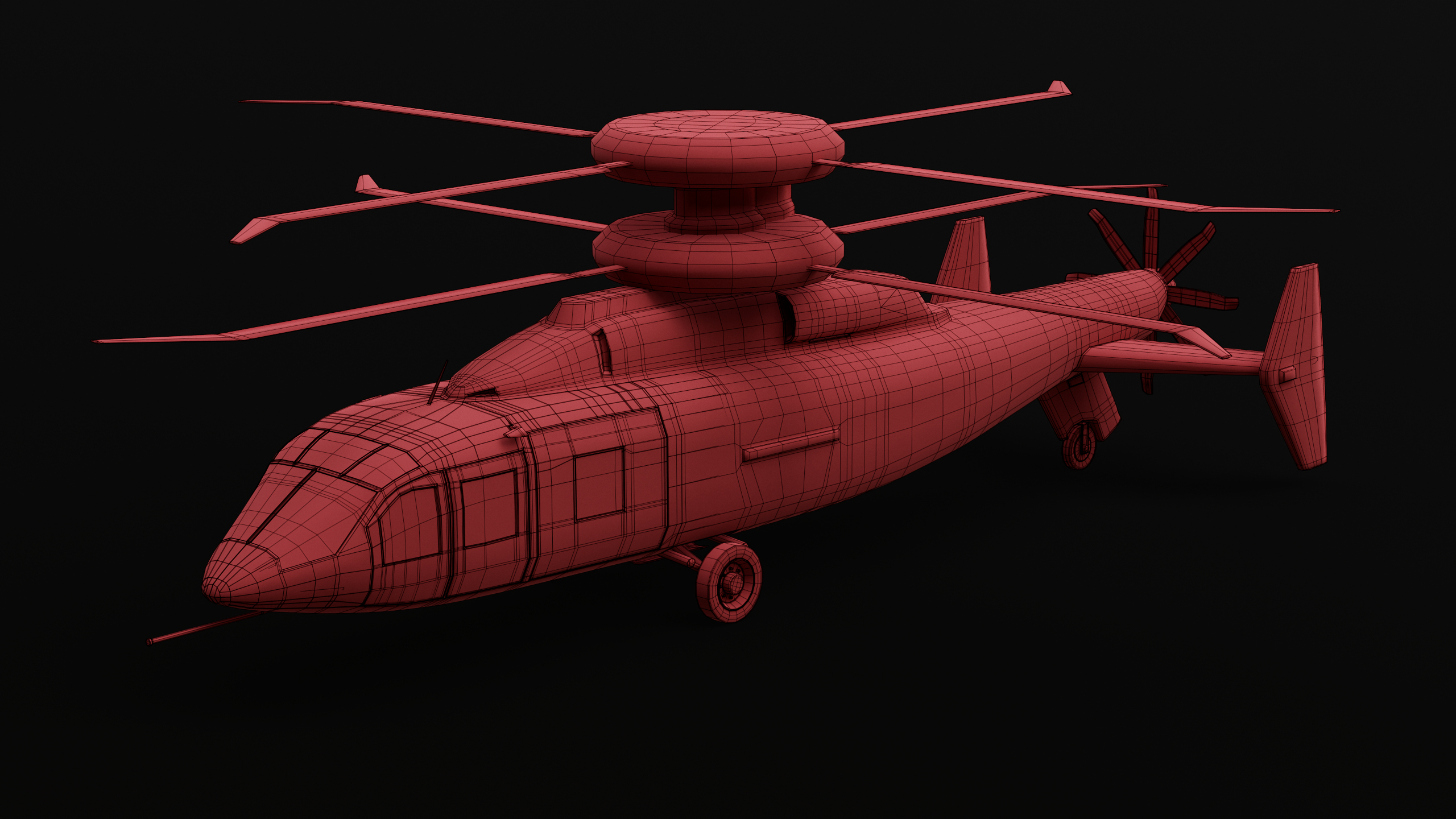 Sikorsky-Boeing SB-1 Defiant Helicopter 3D - TurboSquid 1800921