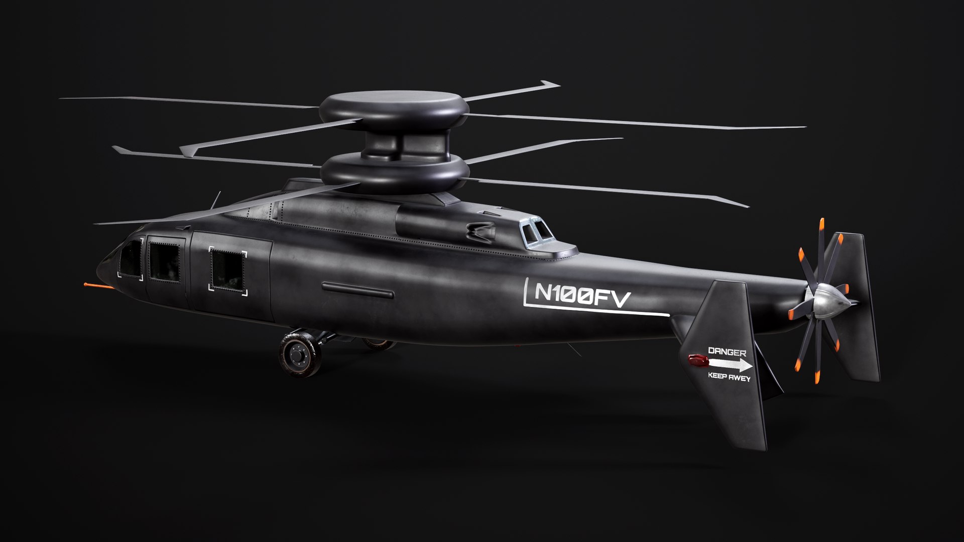 Sikorsky-Boeing SB-1 Defiant Helicopter 3D - TurboSquid 1800921