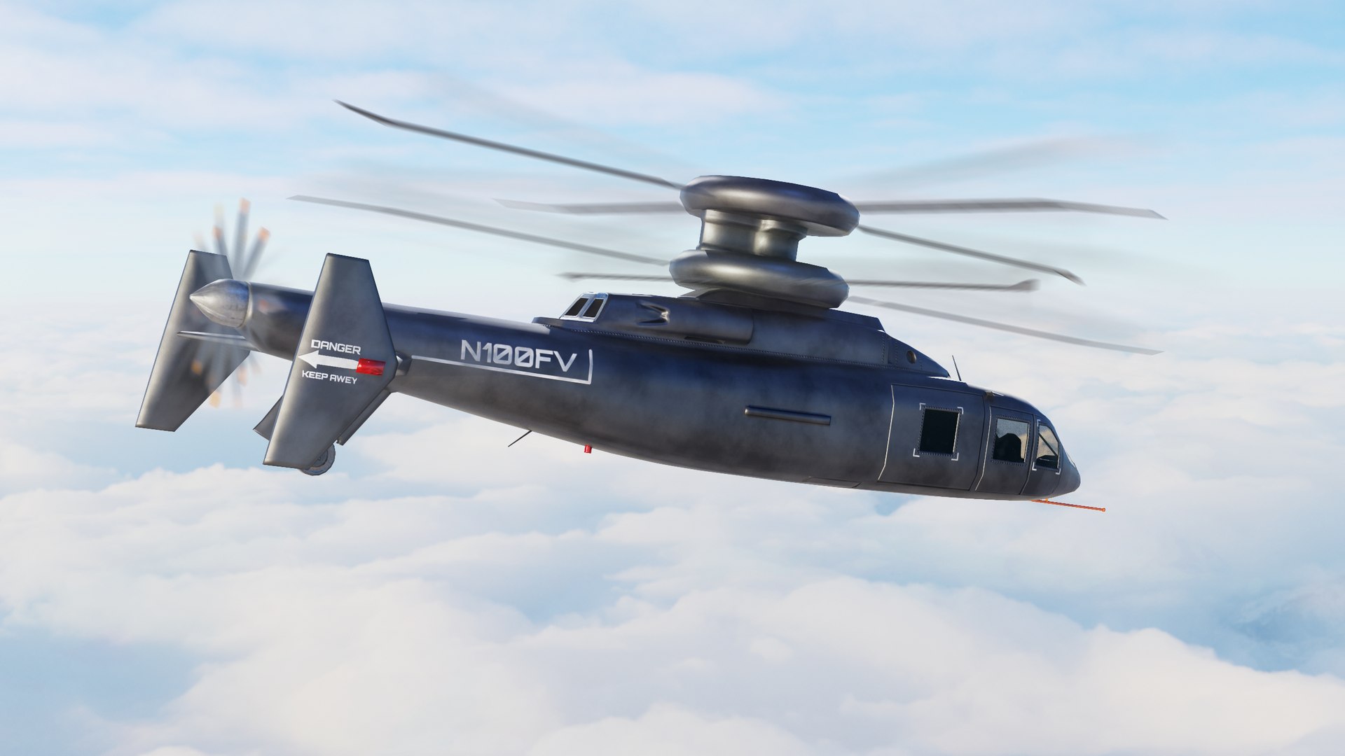 Sikorsky-Boeing SB-1 Defiant Helicopter 3D - TurboSquid 1800921