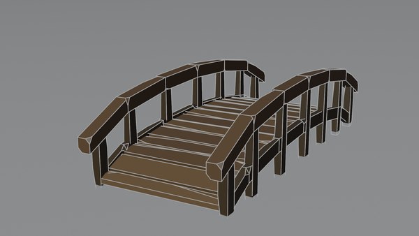 Cartoon bridge kit model - TurboSquid 1710050