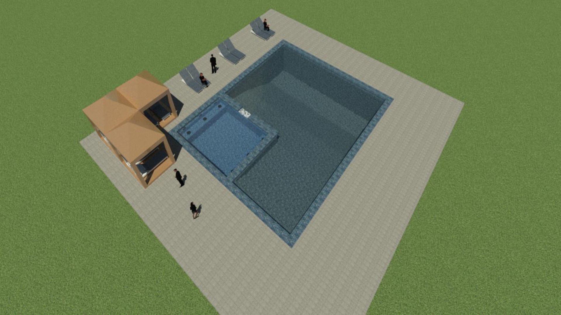 3D 3D Pool Design Model - TurboSquid 1901571