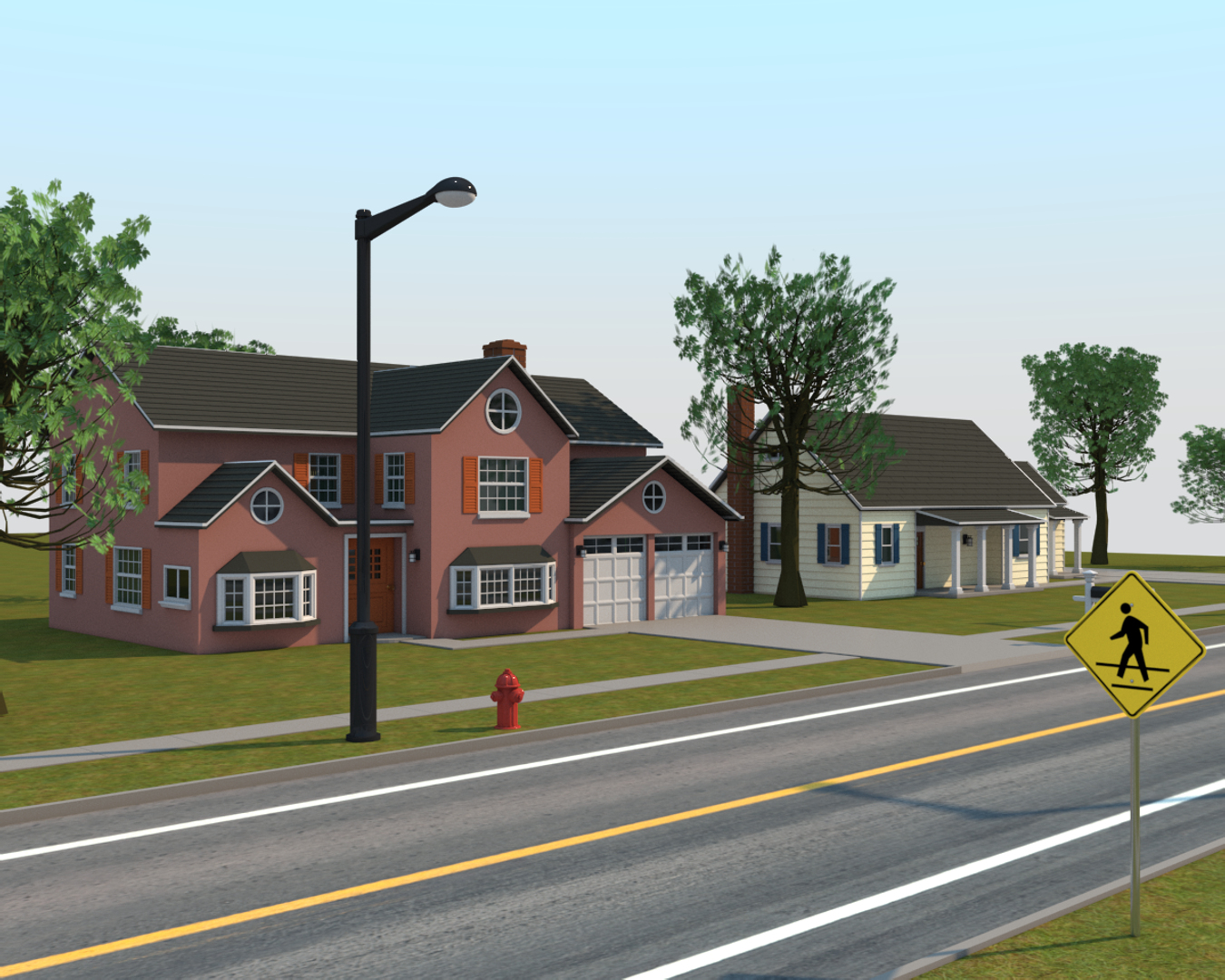 3D neighborhood v-ray - TurboSquid 1371232