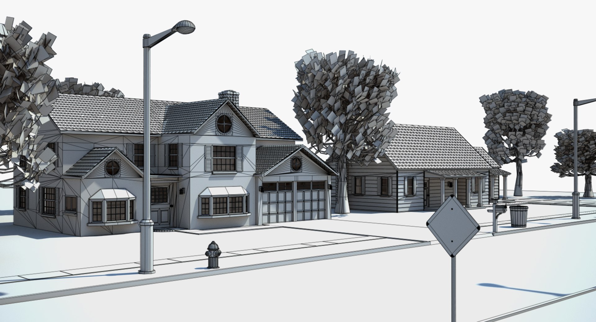3D neighborhood v-ray - TurboSquid 1371232