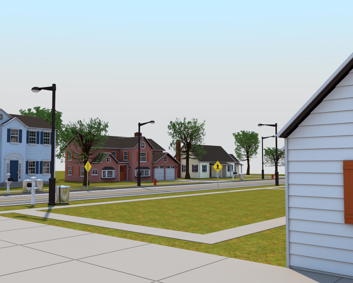 3D neighborhood v-ray - TurboSquid 1371232