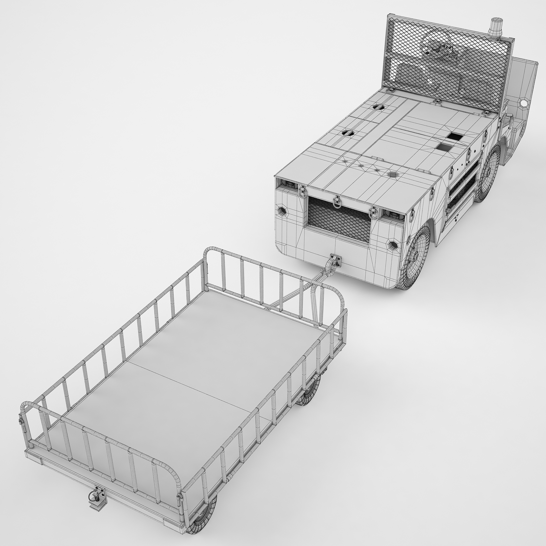 3D Military Aircraft Tugs 08 model - TurboSquid 1744476