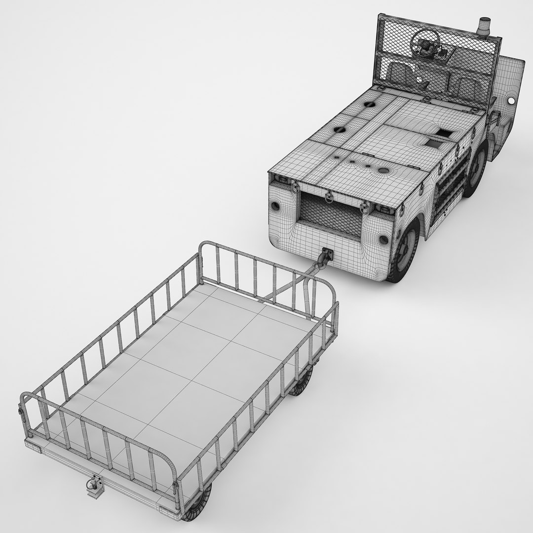 3D Military Aircraft Tugs 08 Model - TurboSquid 1744476