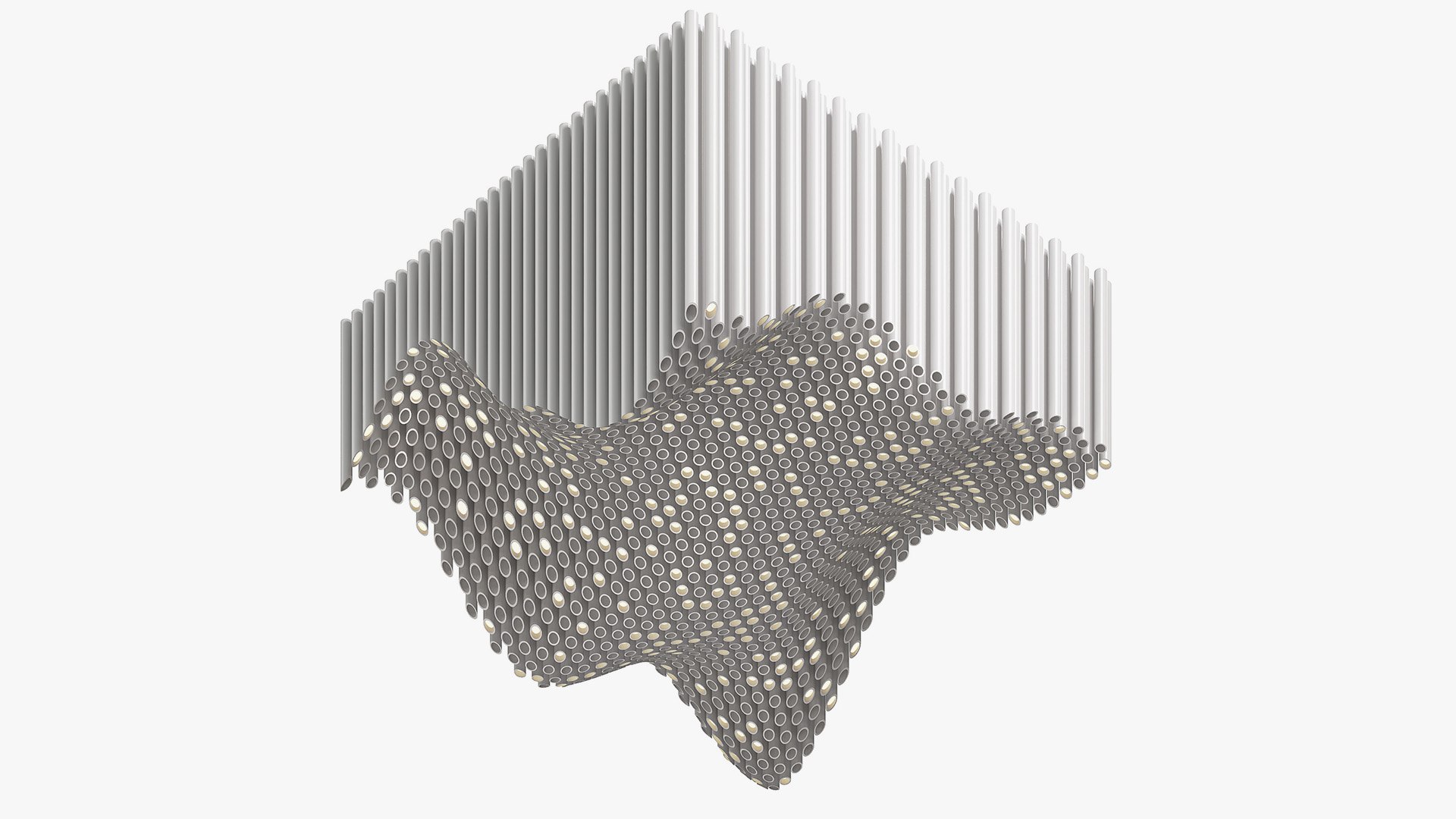 Parametric Ceiling Made Of R50 Pipes 3D - TurboSquid 2430856