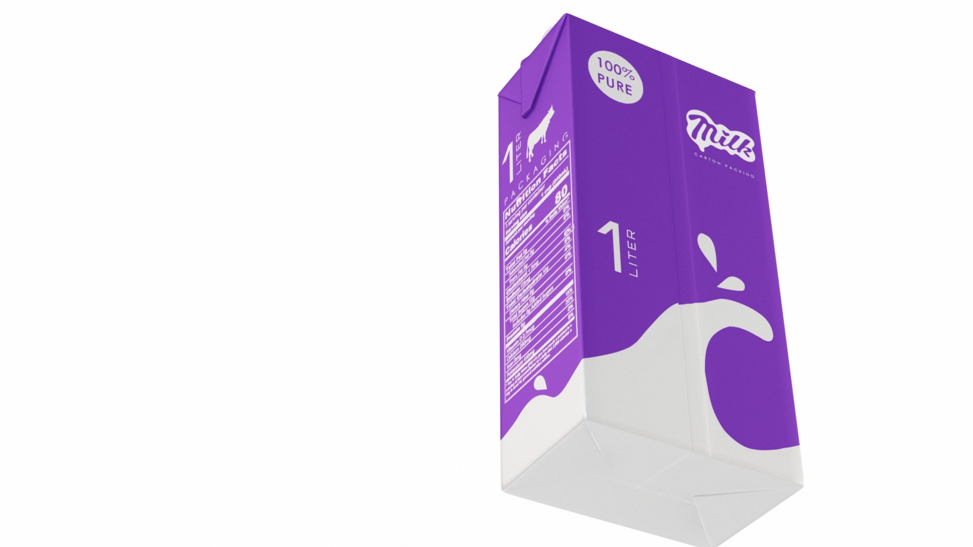 Milk Carton Box 3 3D Model - TurboSquid 2044037