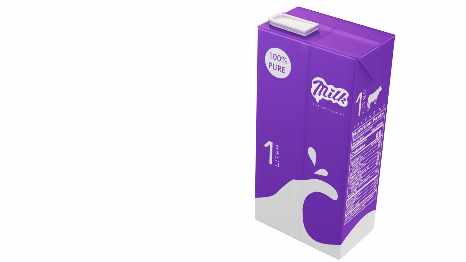 Milk Carton Box 3 3D Model - TurboSquid 2044037