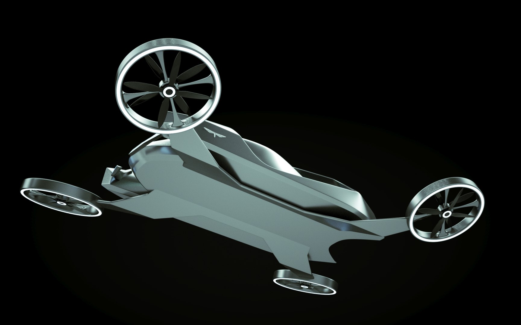 Car Copter 3D Model - TurboSquid 1330240