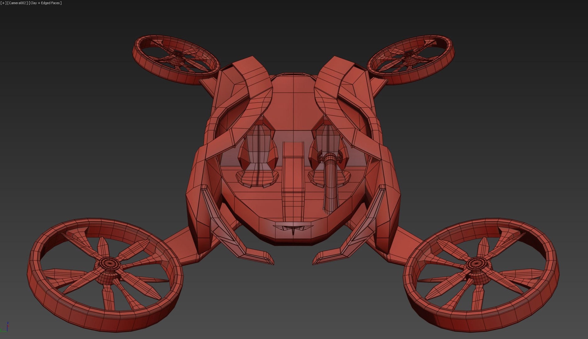 Car Copter 3D Model - TurboSquid 1330240