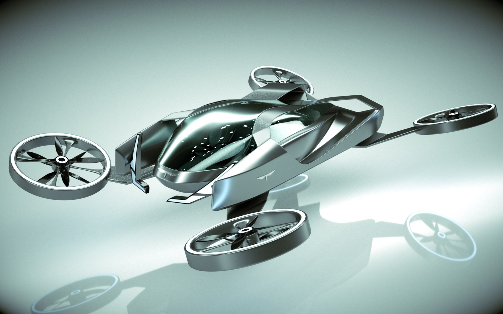 Car copter 3D model - TurboSquid 1330240