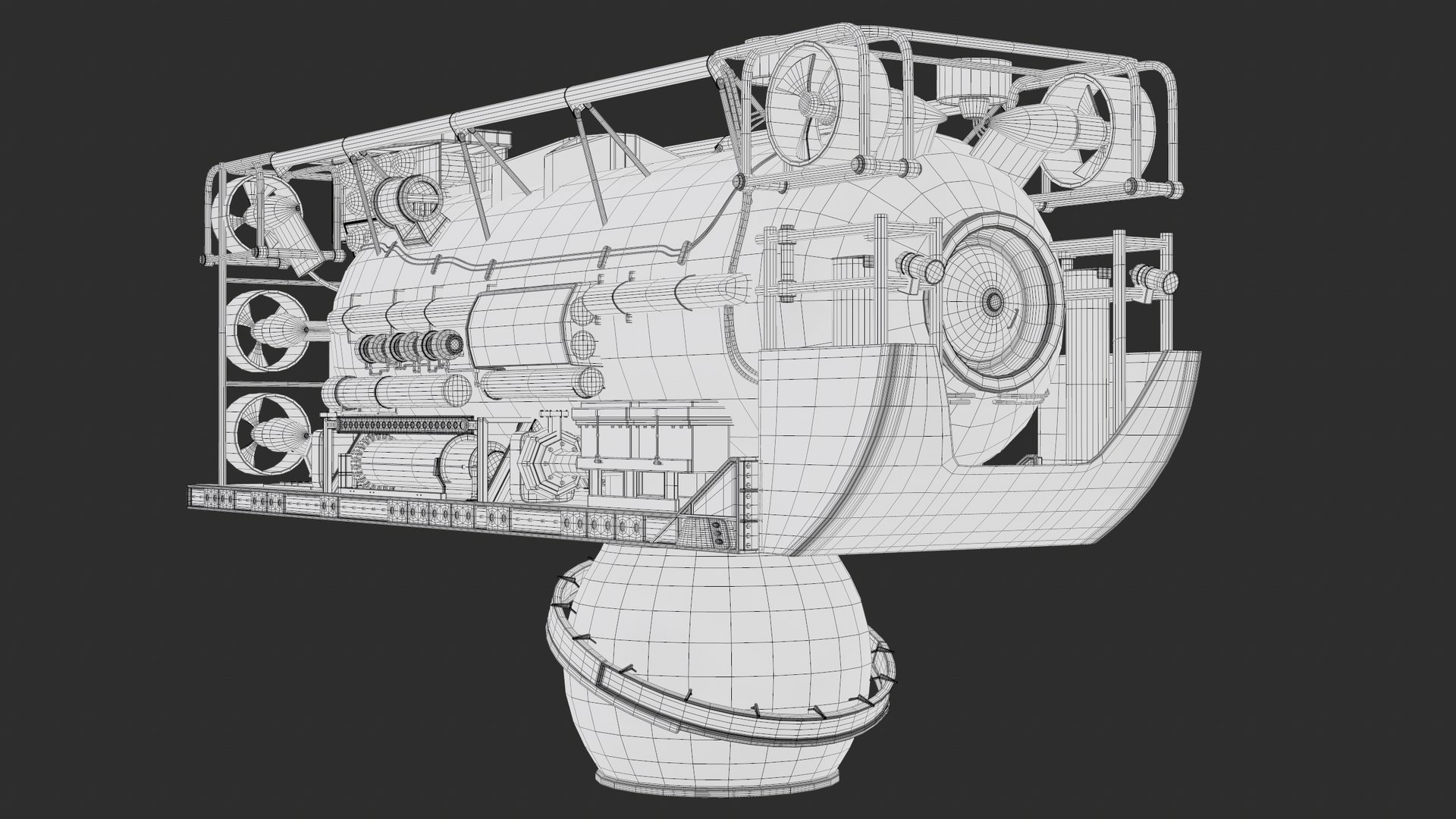 Remotely Operated SRS - Submarine Rescue System NATO 3D - TurboSquid ...