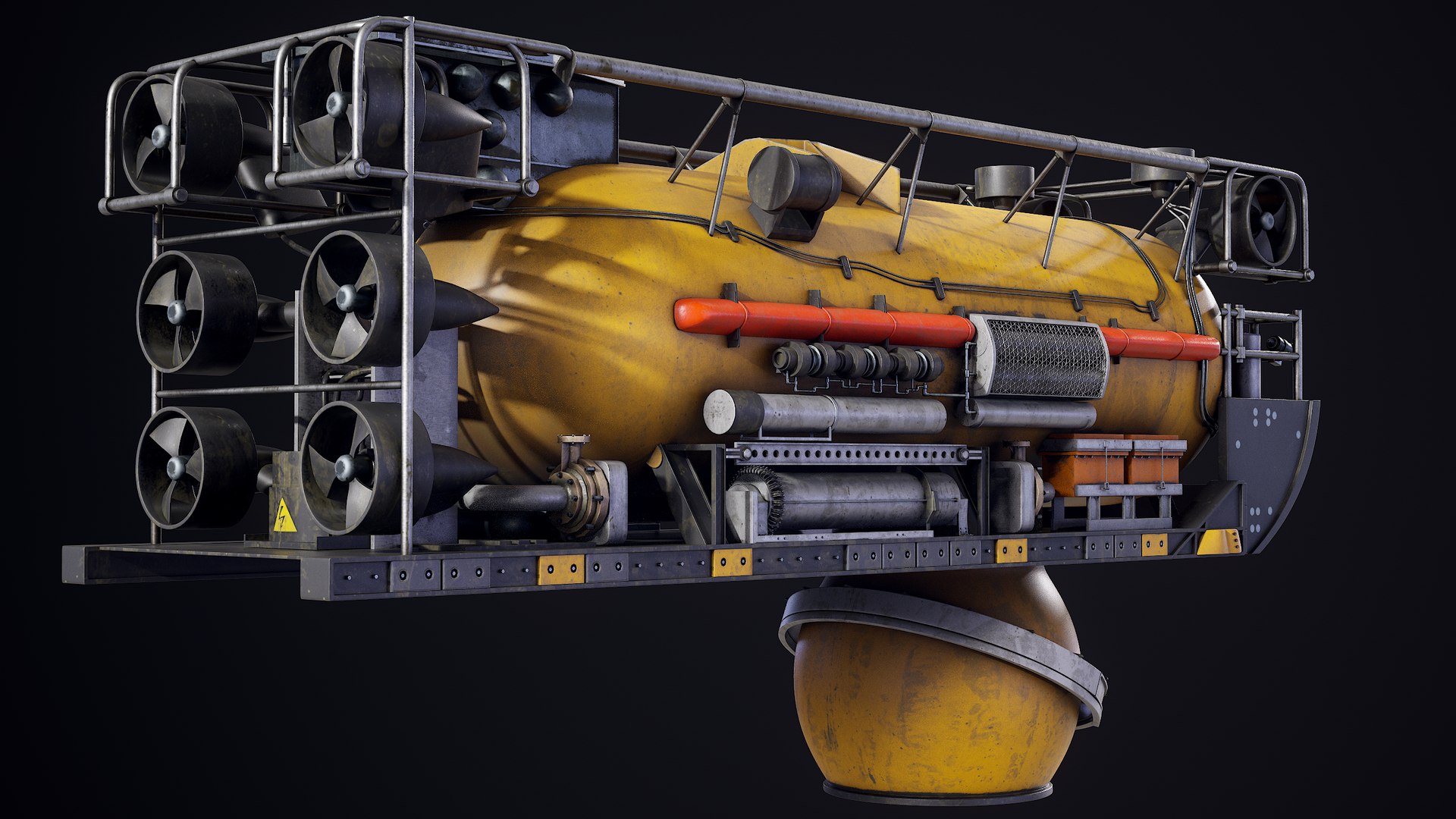 Remotely Operated SRS - Submarine Rescue System NATO 3D - TurboSquid ...