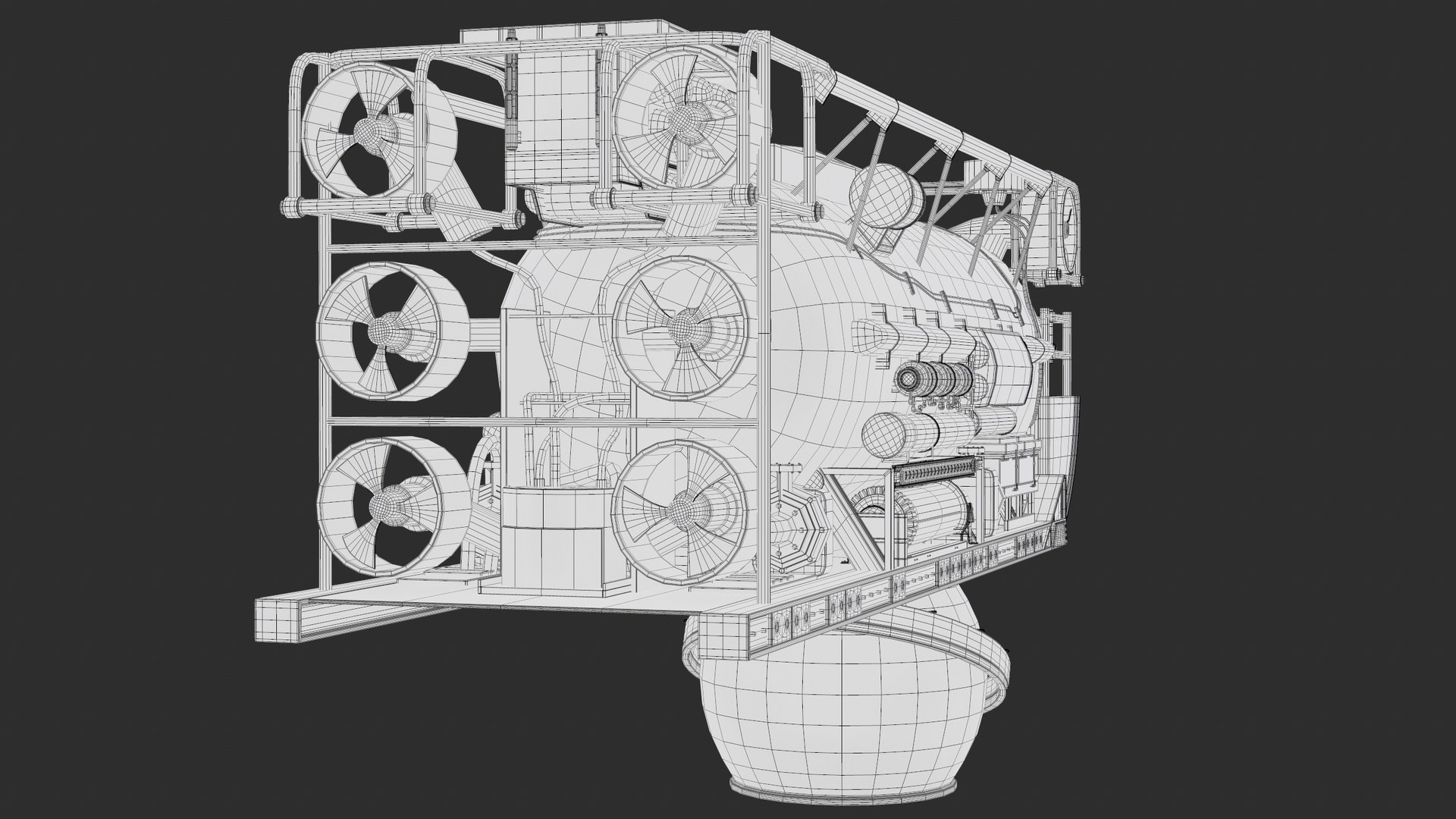 Remotely Operated SRS - Submarine Rescue System NATO 3D - TurboSquid ...