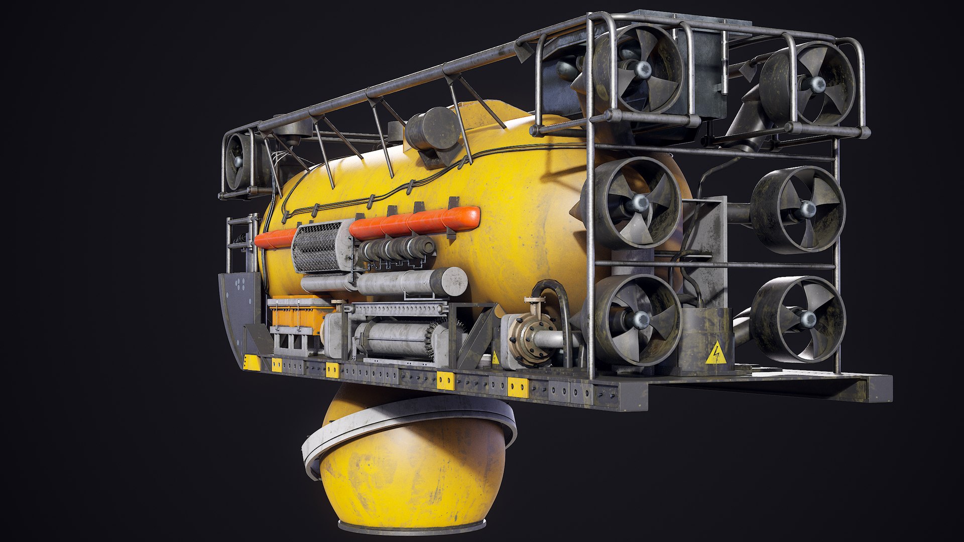 Remotely Operated SRS - Submarine Rescue System NATO 3D - TurboSquid ...