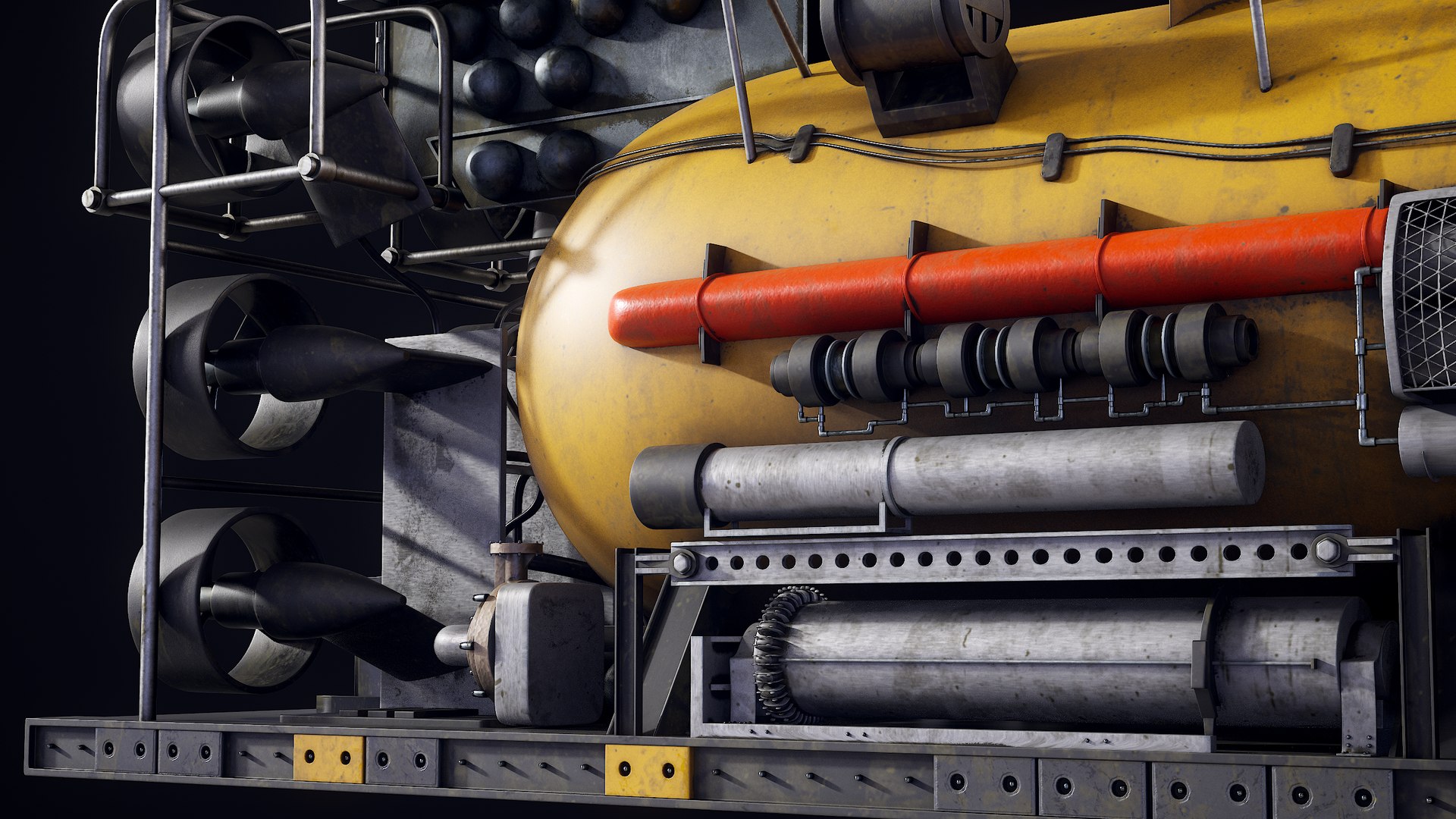 Remotely Operated SRS - Submarine Rescue System NATO 3D - TurboSquid ...