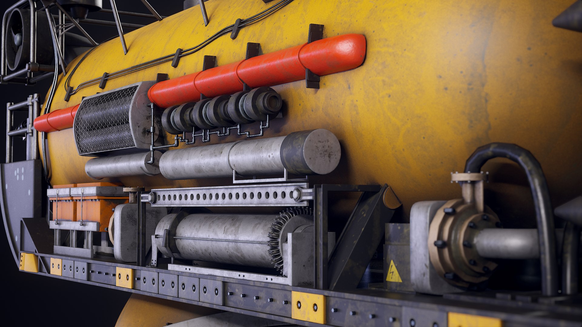 Remotely Operated SRS - Submarine Rescue System NATO 3D - TurboSquid ...