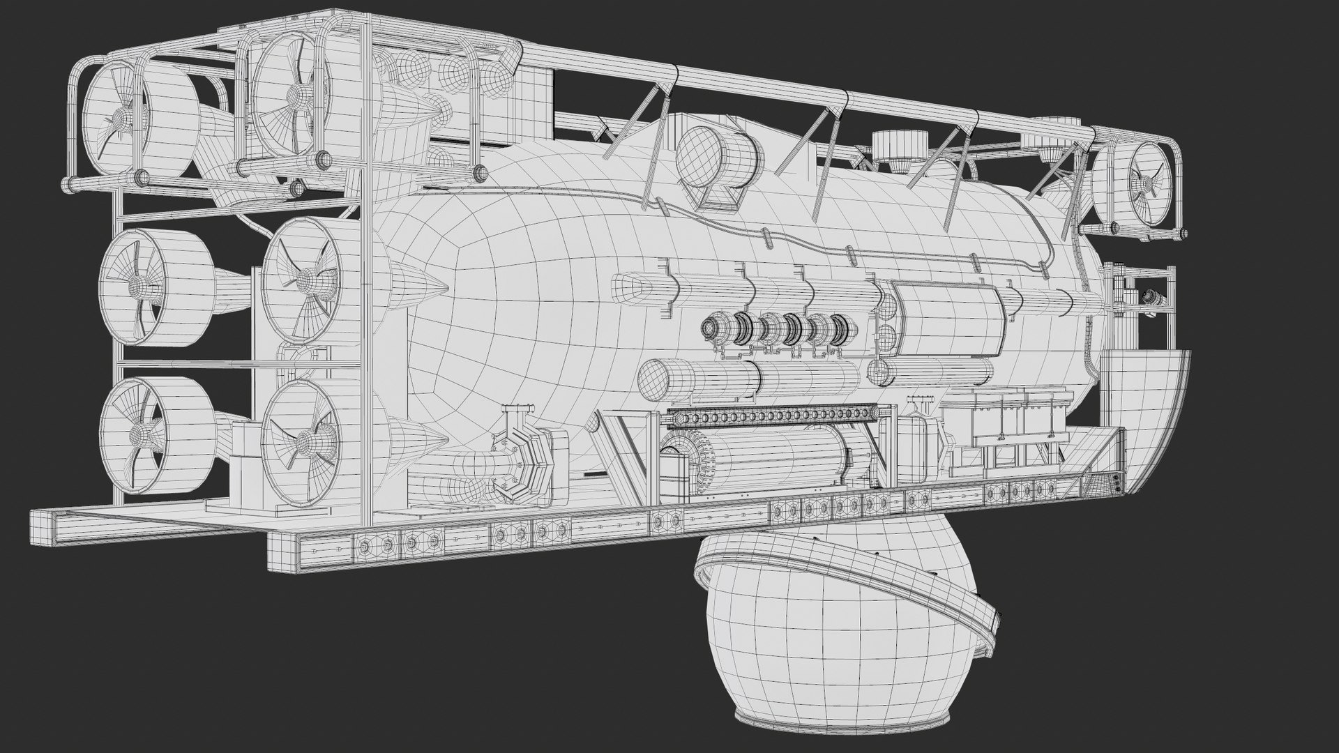Remotely Operated SRS - Submarine Rescue System NATO 3D - TurboSquid ...