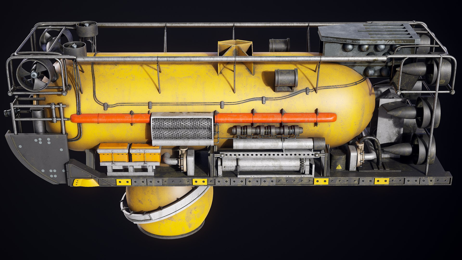 Remotely Operated SRS - Submarine Rescue System NATO 3D - TurboSquid ...