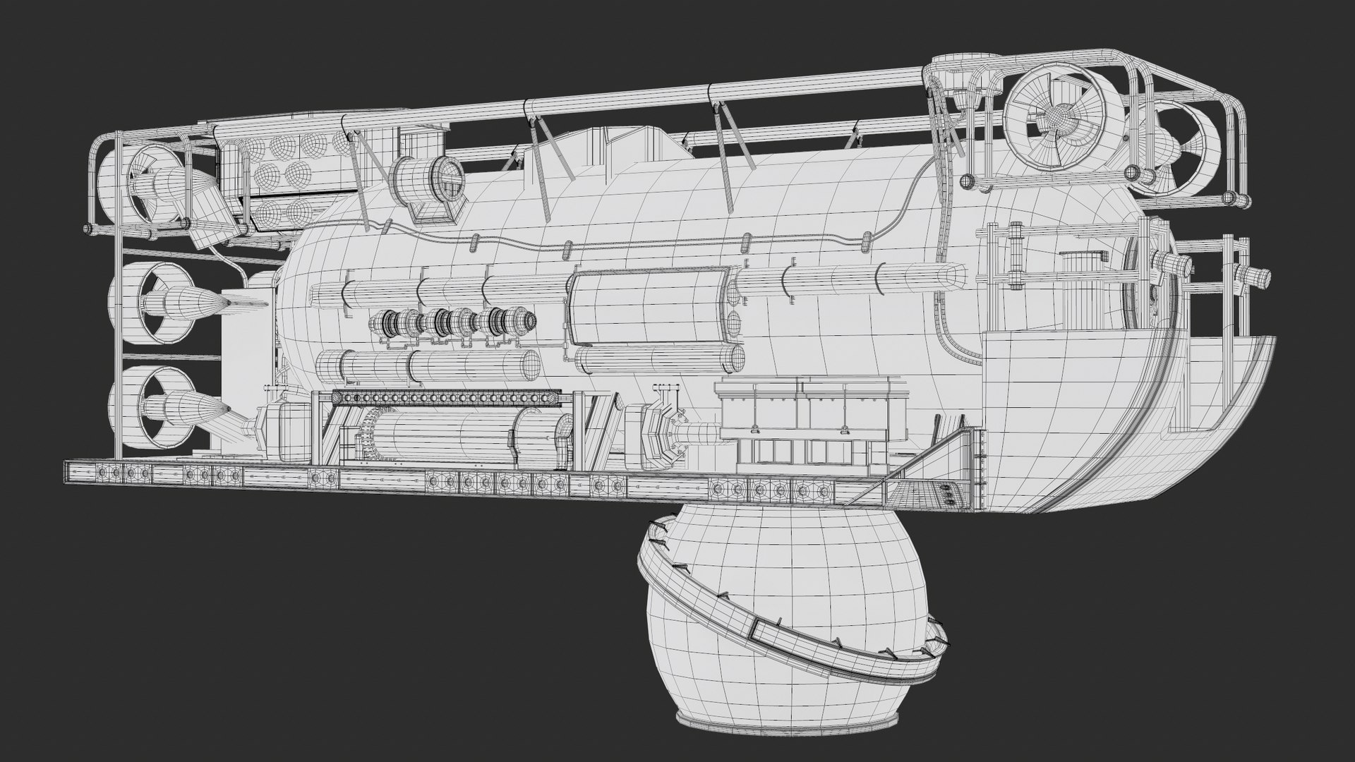 Remotely Operated SRS - Submarine Rescue System NATO 3D - TurboSquid ...