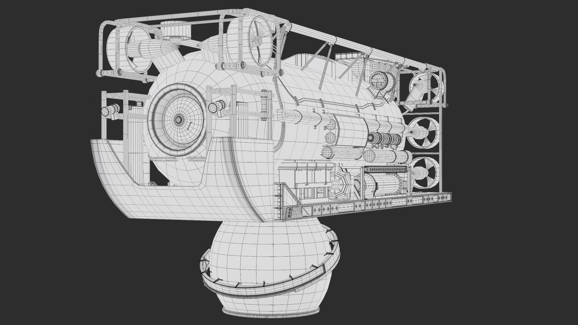 Remotely Operated SRS - Submarine Rescue System NATO 3D - TurboSquid ...