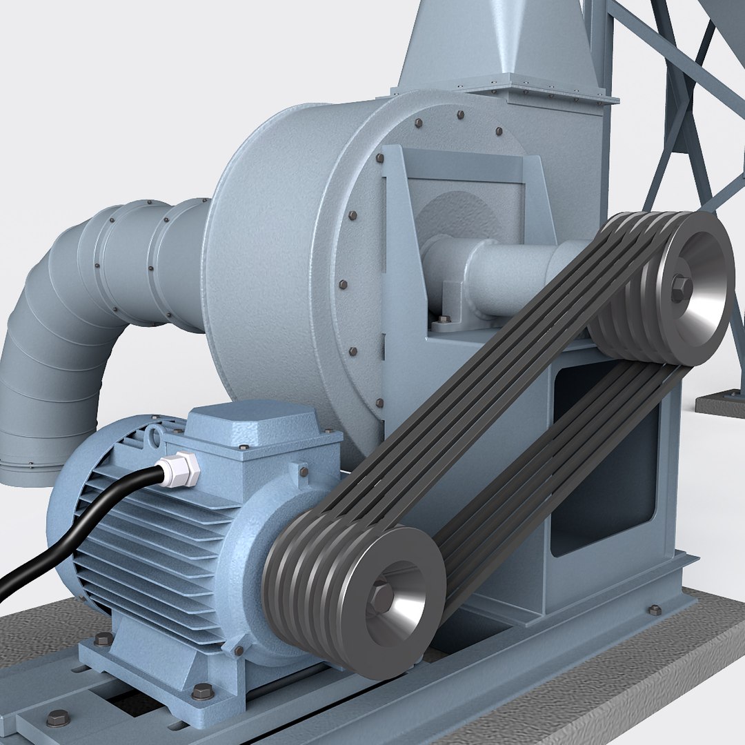 3d Model Industrial Cyclone Dust Collector