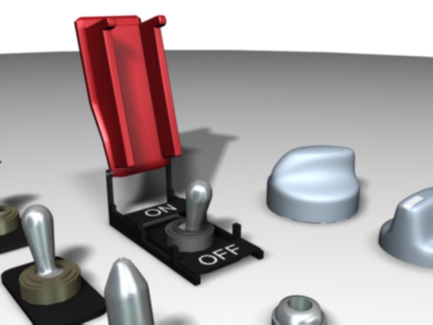 Cockpit Switches 3d Model